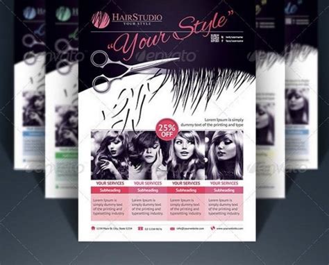 Best Hair Salon Flyer Templates Templatefor