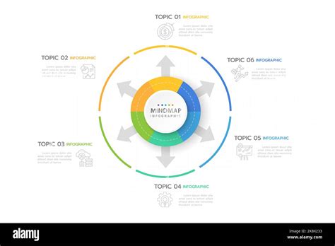 Infographic Template For Business 6 Steps Modern Mindmap Diagram With