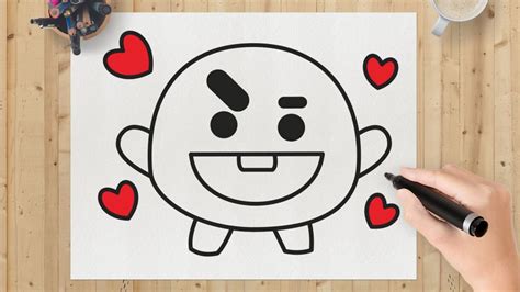 HOW TO DRAW SHOOKY BT21 YouTube