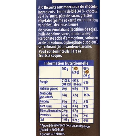 Cookie Gros Eclats Chocolat Granola LU 184Grs Drive Z Eclerc