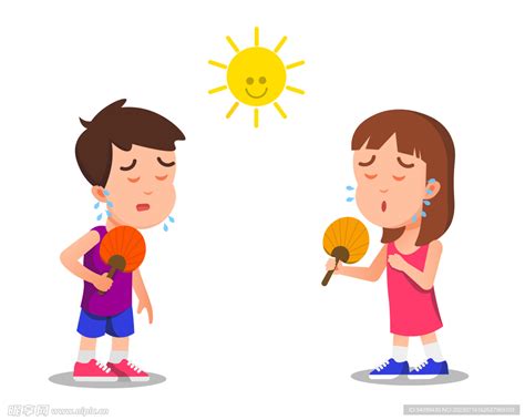 炎热夏天人物设计图 广告设计 广告设计 设计图库 昵图网