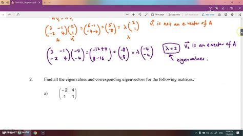 eigenvalues and eigenvectors part 1 youtube