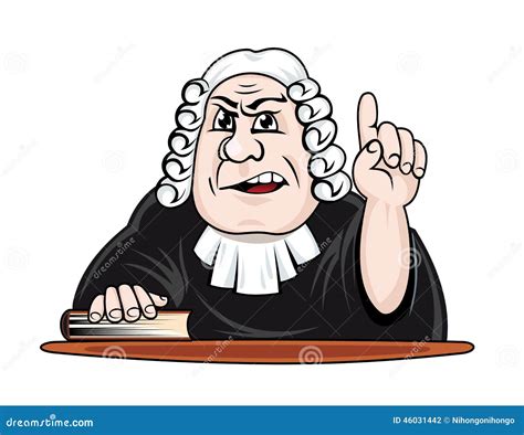 O Juiz Faz A Sentença Ilustração do Vetor Imagem 46031442
