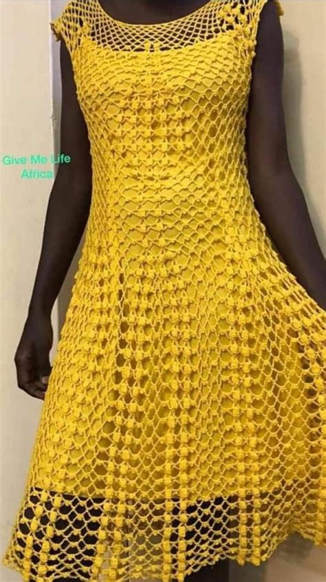 Pin by Silvana Estrela on roupa crochê Crochet dress pattern Crochet