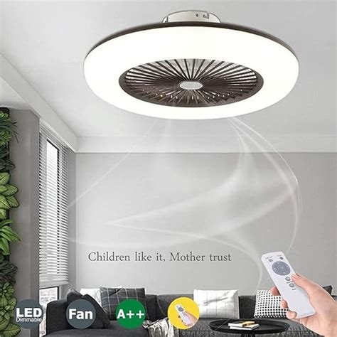 WJJH Ventilateurs de Plafond avec éclairage avec télécommande Dimmable