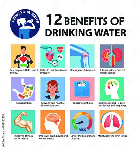 Benefits Of Drinking Water Infographic