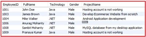 Left Outer Join In Mysql With Examples Dot Net Tutorials