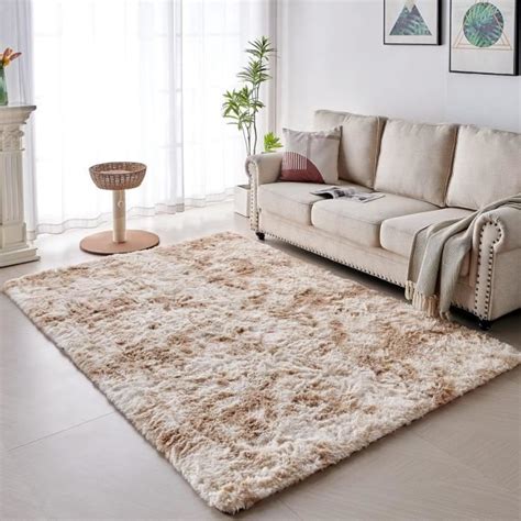 Tapis Salon Shaggy Descente De Lit Chambre Grande Taille Tapis Avec Le