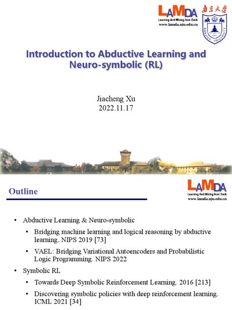 introduction to abductive learning and neuro symbolic rl pdf machine learning logic