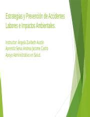 Estrategias Para Prevenci N Y Control De Los Impactos Pptx