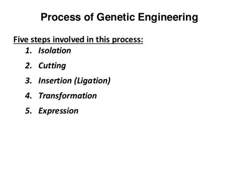 genetic engineering