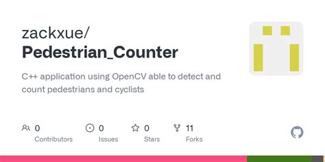 github zackxue pedestrian counter c application using opencv able to detect and count