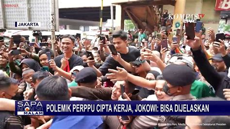 Jokowi Sebut Polemik Perppu Cipta Kerja Hal Biasa Video Dailymotion