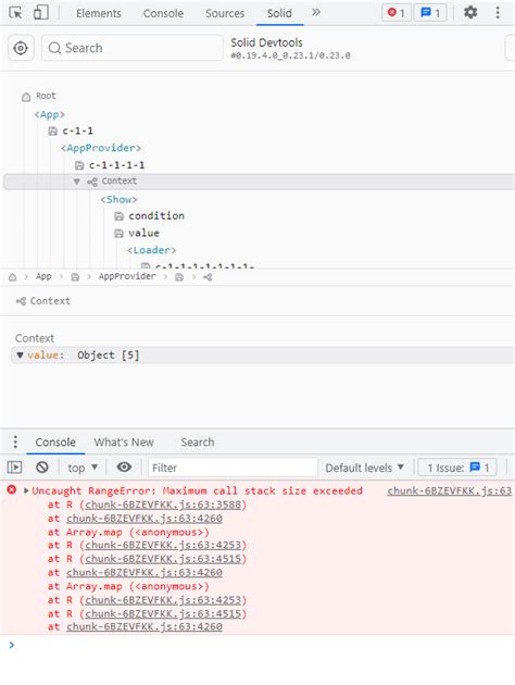 Uncaught RangeError Maximum Call Stack Size Exceeded Issue 187