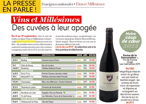 La S Lection Rvf Foire Aux Vins Vins Millesimes