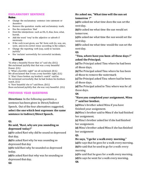 SOLUTION Direct And Indirect Speech In English Studypool