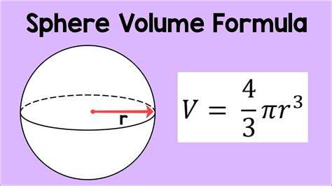 volume formula sphere