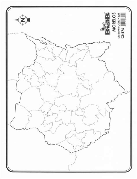 Mapa Del Estado De Morelos Sin Nombres Mapas Ejercicios De Calculo