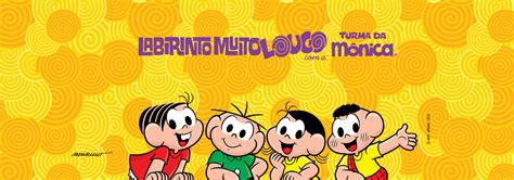 Férias Labirinto muito louco leva personagens da Turma da Mônica