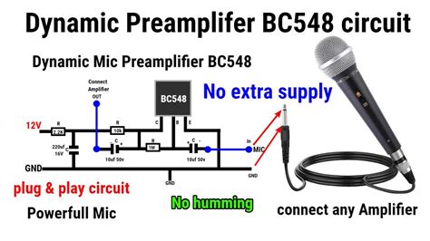 Preamp For Mic Mic Preamplifier Dynamic Mic Preamp Circuit Diagram