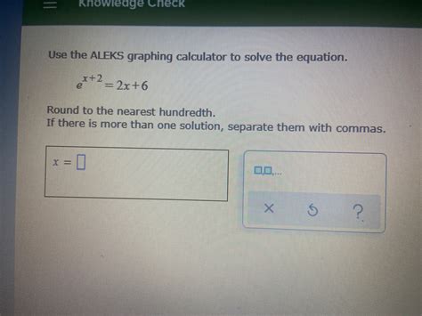 answered use the aleks graphing calculator to… bartleby