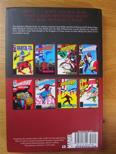 My Absolute Collection Daredevil Born Again Marvel Premiere Classic