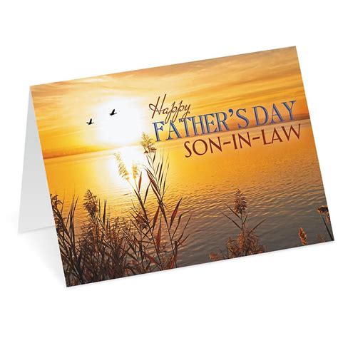 Sunrise Son In Law Father S Day Card Large 5 X 7 One Card And