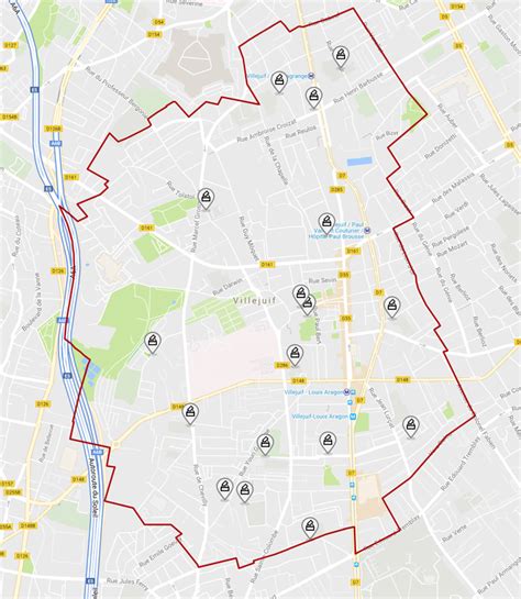 Plan De Villejuif Voyages Cartes