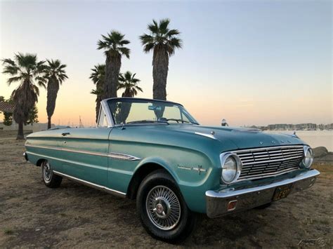 1963 1 2 Ford Falcon Sprint V8 Convertible 4 Speed Rust Free California