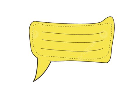 Éléments De Bordure De La Boîte De Dialogue Dessin Animé à La Main PNG