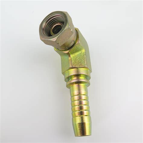 22691K Bsp Female 60 Degree Cone Double Hexagon Elbow 90 Fitting