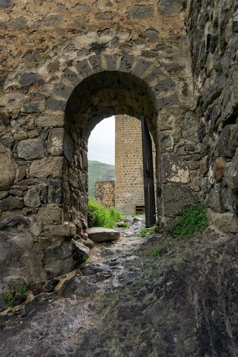 The Gate To The Tower Khertvisi Fortress Defence Towers And Walls
