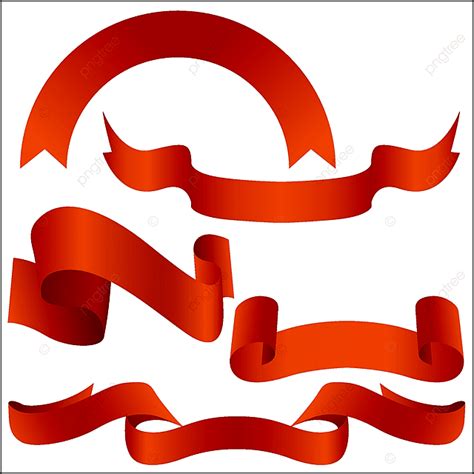 Red Ribbon Banner Vector Design Images Red Banners Banner Ribbon
