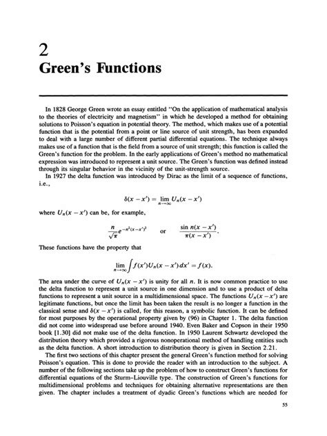 green s functions green s function boundary value problem