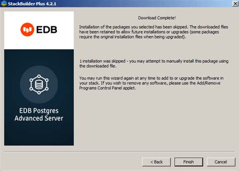 EDB Docs EDB Postgres Advanced Server V13 Using StackBuilder Plus