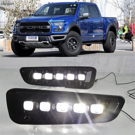 CSCSNL 1 Set 12V ABS For Ford Raptor SVT F150 2016 2017 2018 LED DRL