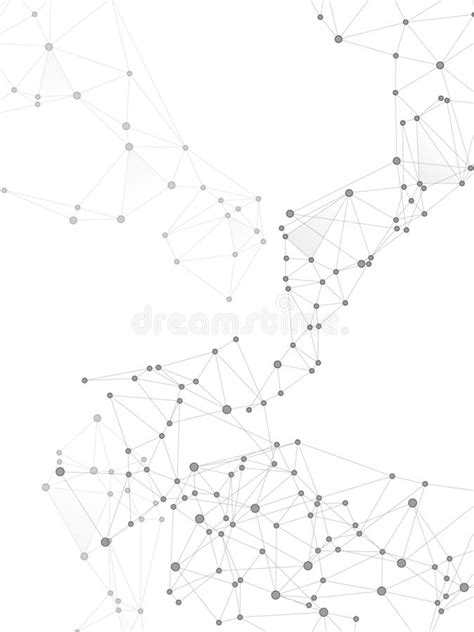 Concepto Cibernético De La Estructura Del Plexo De Gometric Ilustración