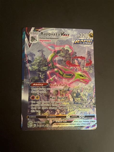Mavin Pokemon Rayquaza Vmax Alternate Alt Art MISCUT Umbreon Vmax