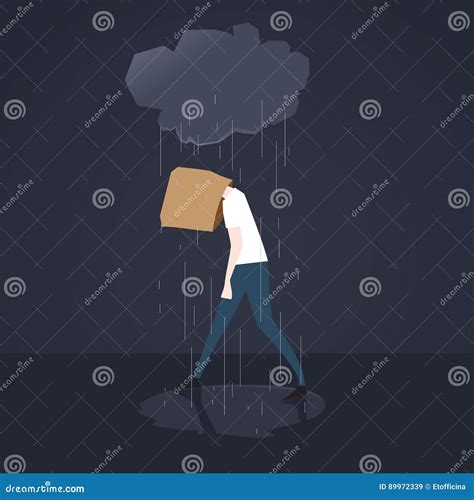 Low Self Esteem Stock Vector Illustration Of Vector 89972339