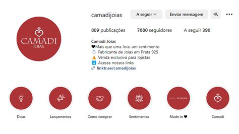 Bio do Instagram para loja de joias o que não pode faltar