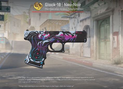 Glock Neo Noir Minimal Wear Cs Csgo Video Gaming Gaming