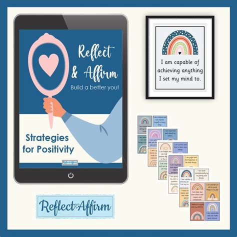 Printable Positive Affirmations Free Blank Affirmation Cards Template