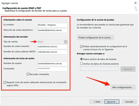 Manual para configurar correo electrónico en Outlook 2016