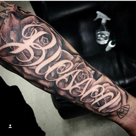 Keep It Simple And Make No Mistake With Blessed Forearm Tattoo