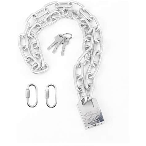 Cm Cadenas Velo Antivol Mylerct Chaine Antivol Pi Ces Mousqueton