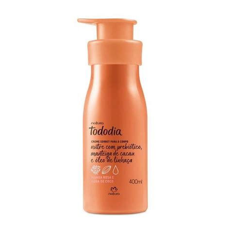 Creme Sorbet Desodorante Nutritivo Para O Corpo Tododia Manga Rosa E