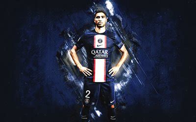 Télécharger achraf hakimi psg joueur de football marocain portrait