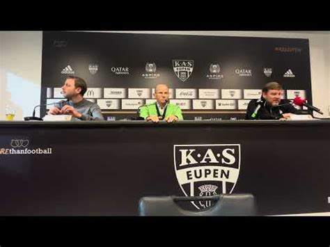 PRESS CONFERENCE KAS Eupen KAA Gent YouTube