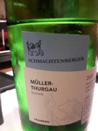 Berthold Schmachtenberger Müller Thurgau Feinherb Vivino US