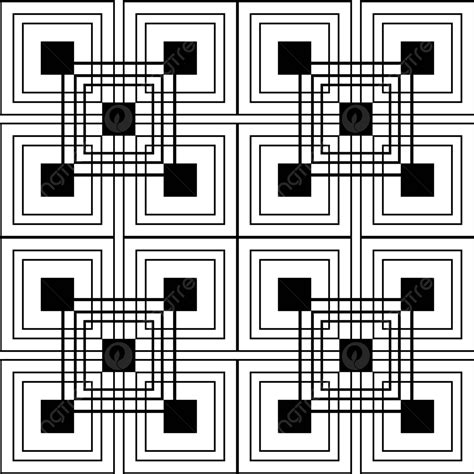 Gambar Pola Kotak Geometris Png Vektor Psd Dan Clipart Dengan Background Transparan Untuk